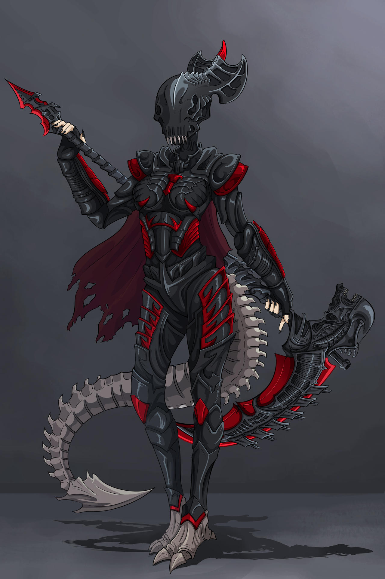 Xeno hybrid ruby rose by odahi on DeviantArt Xeno hybrid ruby rose by odahi on DeviantArt