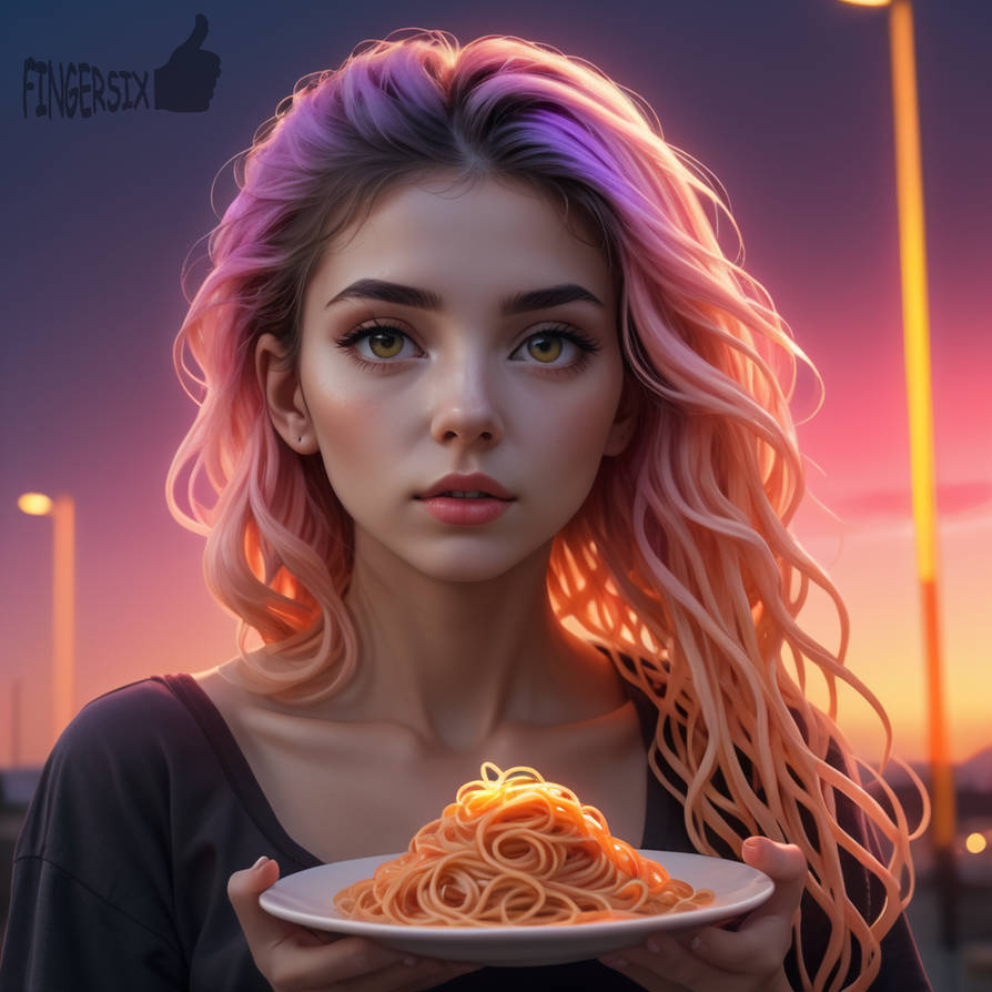 Spaghetti Girl 2 By Fingersix On Deviantart