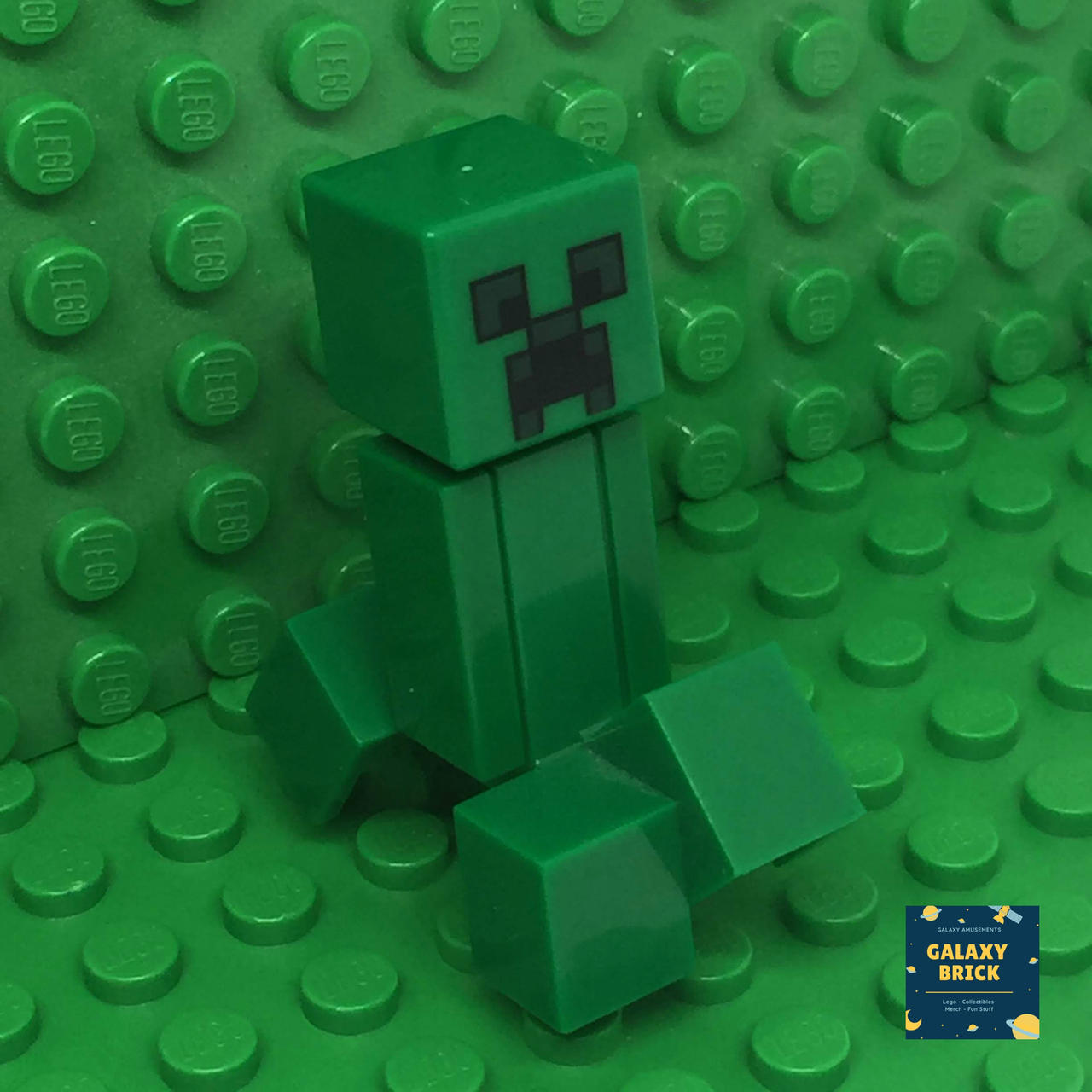 Lego Creeper Minifigure Minecraft By Galaxybrick On Deviantart