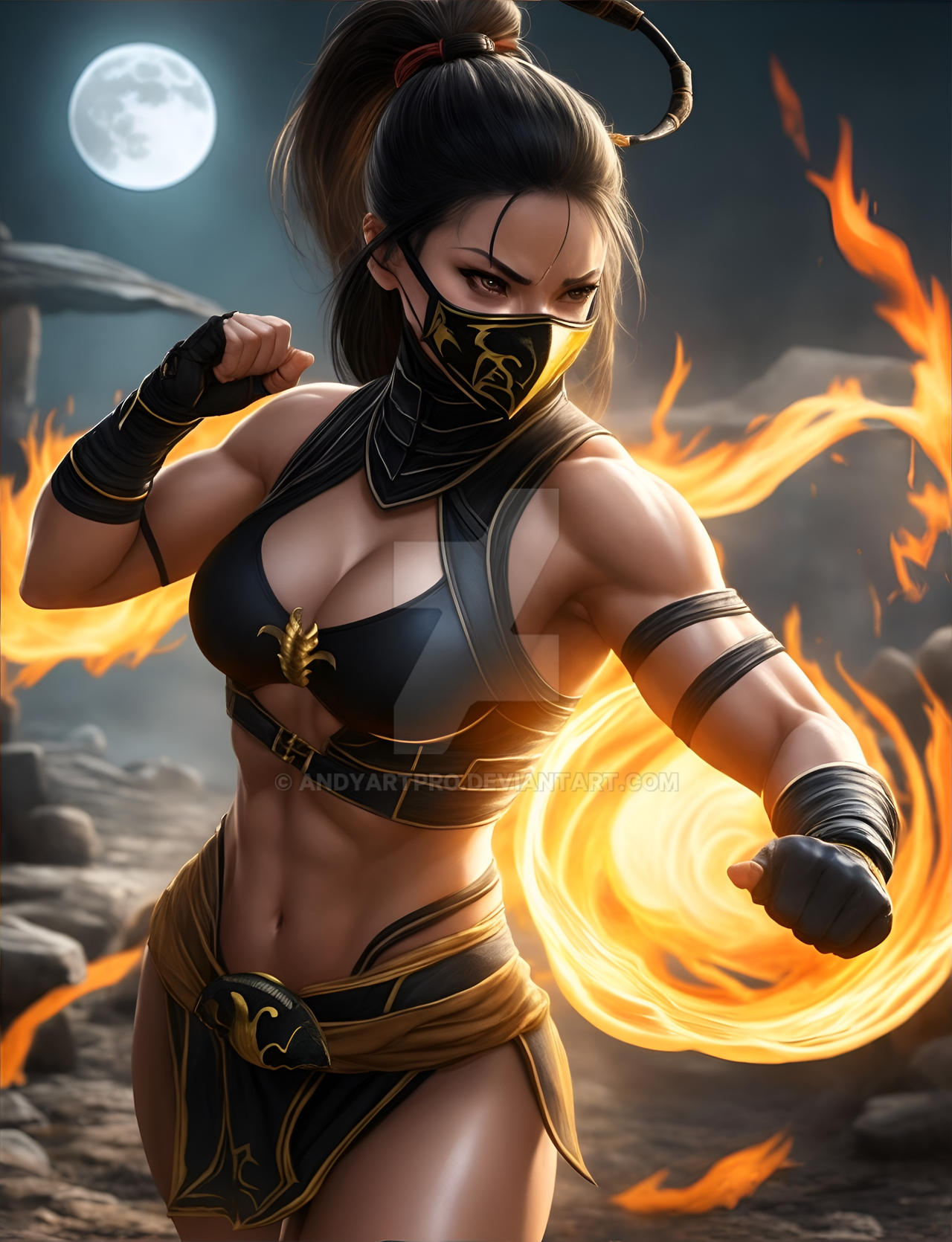 Mortal Kombat Scorpion Girl Fan Art 10 By Andyartpro On Deviantart