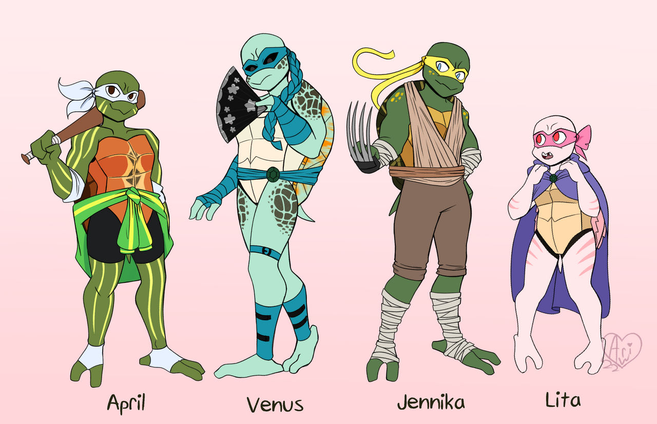 Tmnt Girls Redesigned By Ibbywonder6 On Deviantart