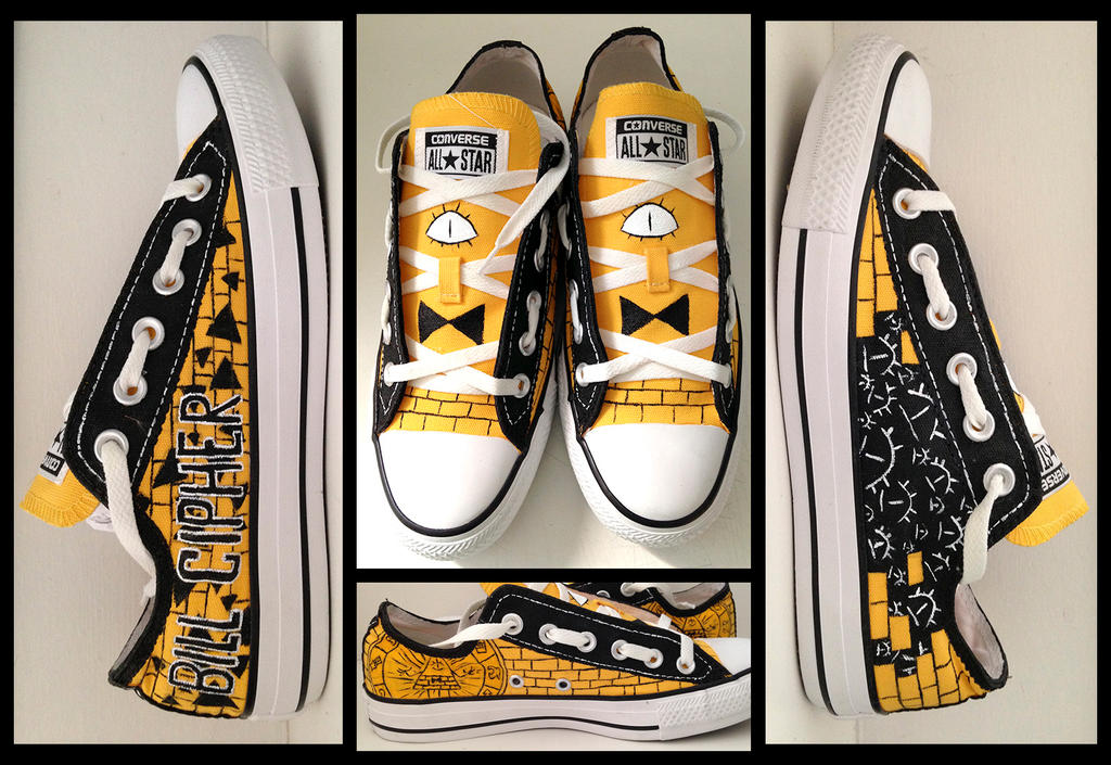 Bill Cipher Themed Shoe By Sayuttan On Deviantart