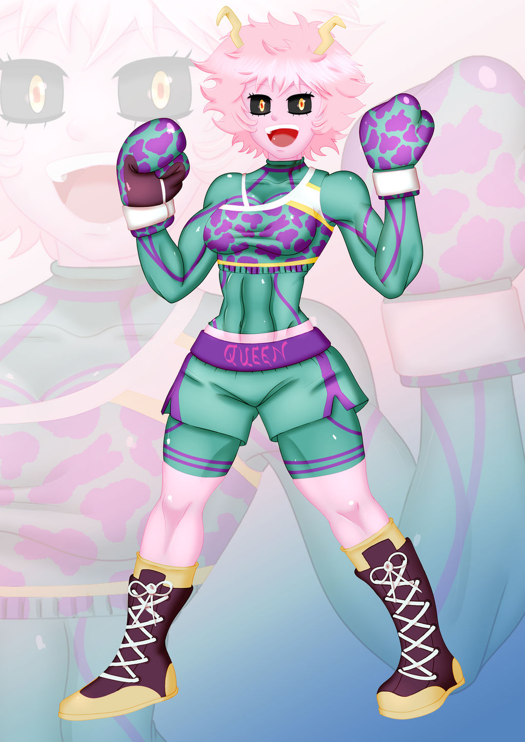 Boxer Mina Ashido By Ryujisama By Mastersaruwatari On Deviantart