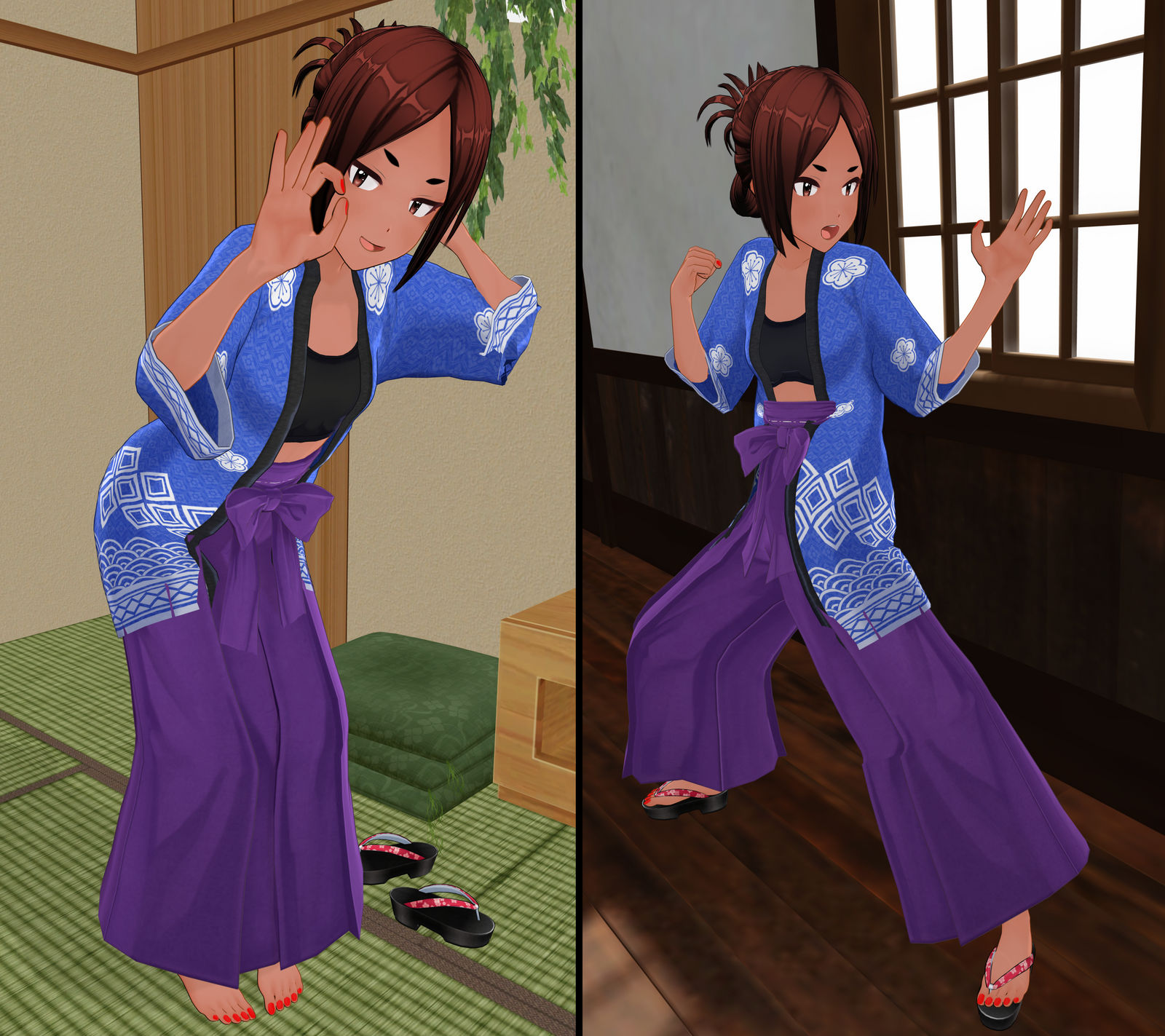 Natsukos Kimono Barefoot Version By Tehfogo On Deviantart