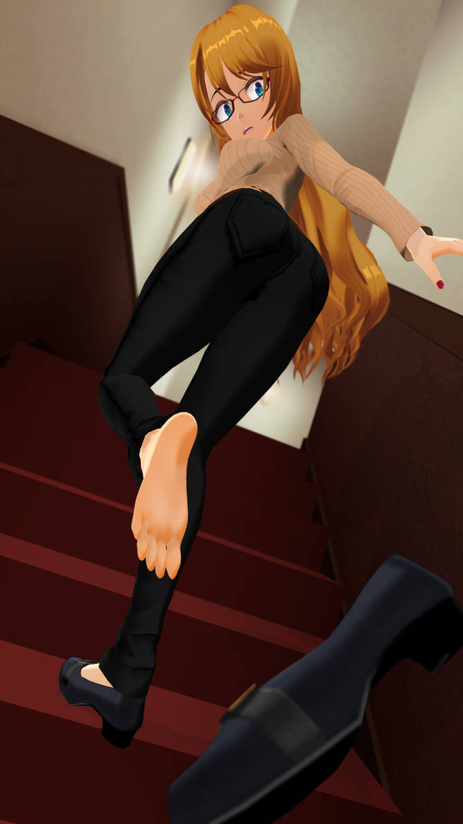Stairwell Shoe Loss Socks Version By Tehfogo On Deviantart