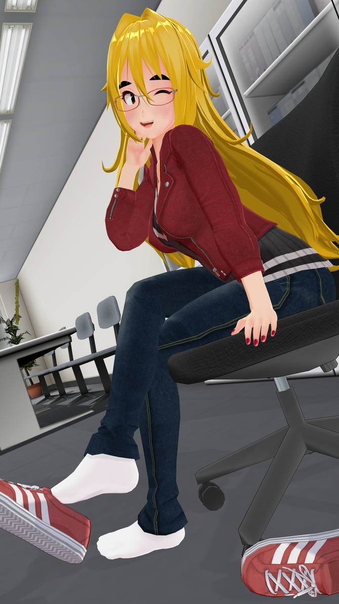 Airi Playing With Her Sneakers Socks Version By Tehfogo On Deviantart