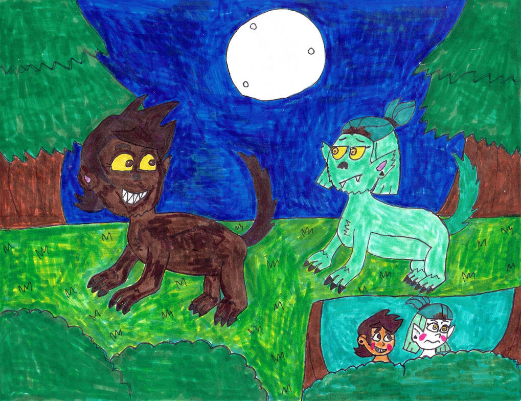 Luz And Amitys Night As Werewolves By Bry Guy 1996 On Deviantart
