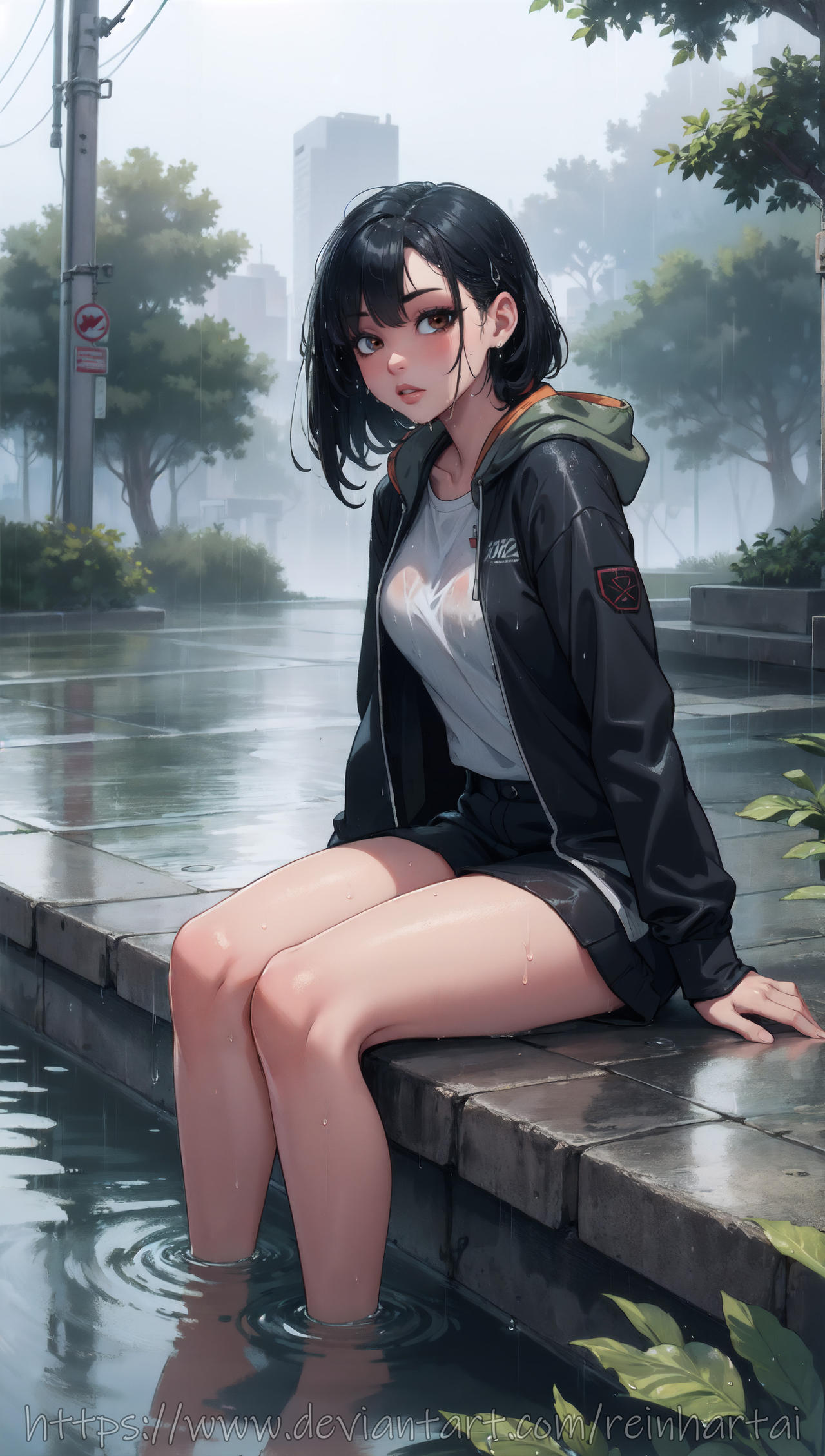 Rain Kissed Serenity By Reinhartai On Deviantart