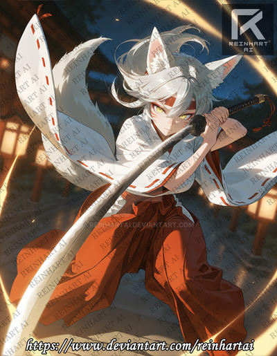 Closed 422 Fox Shrine Maidenkitsune Miko By Reinhartai On Deviantart