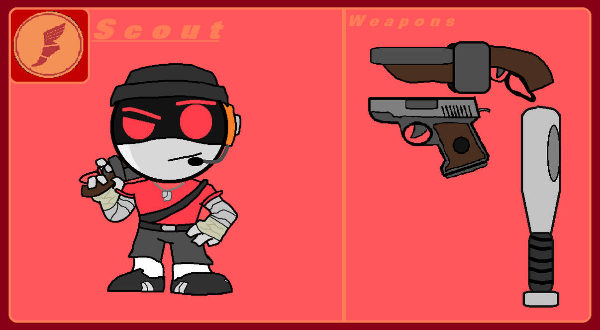 Murder Drones x TF2 - Scout by bigal110500 on DeviantArt Murder Drones x TF2 - Scout by bigal110500 on DeviantArt