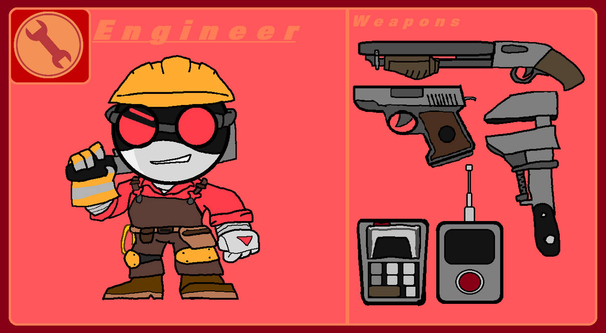 Murder Drones x TF2 - Engineer by bigal110500 on DeviantArt Murder Drones x TF2 - Engineer by bigal110500 on DeviantArt