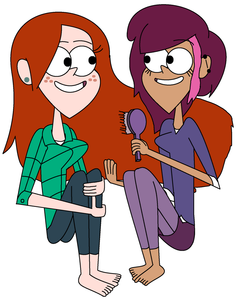 Tambry Brushing Wendys Hair By Dannyd1997 On Deviantart