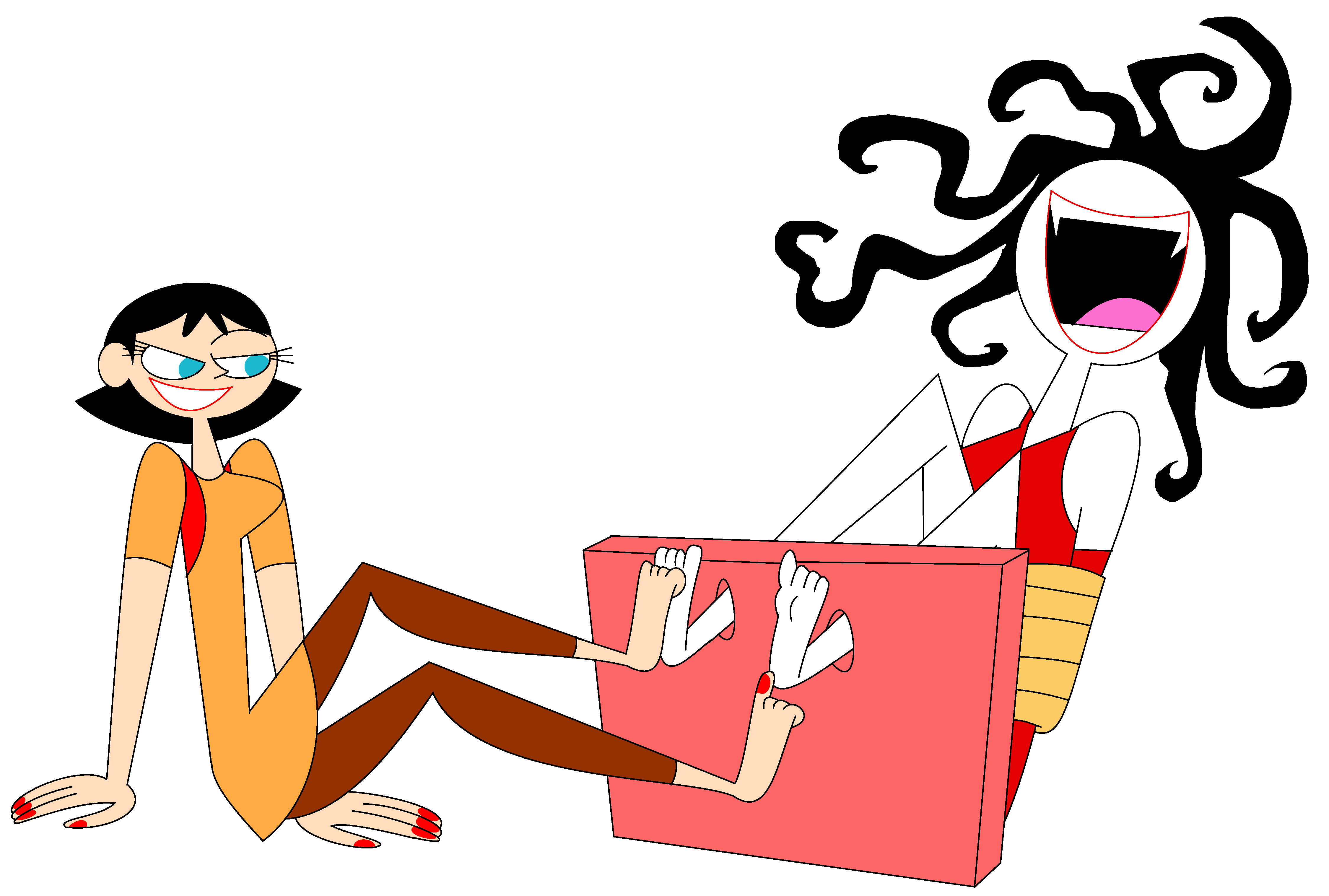 Miss Keane Tickling Sedusa With Her Bare Feet By Dannyd1997 On Deviantart