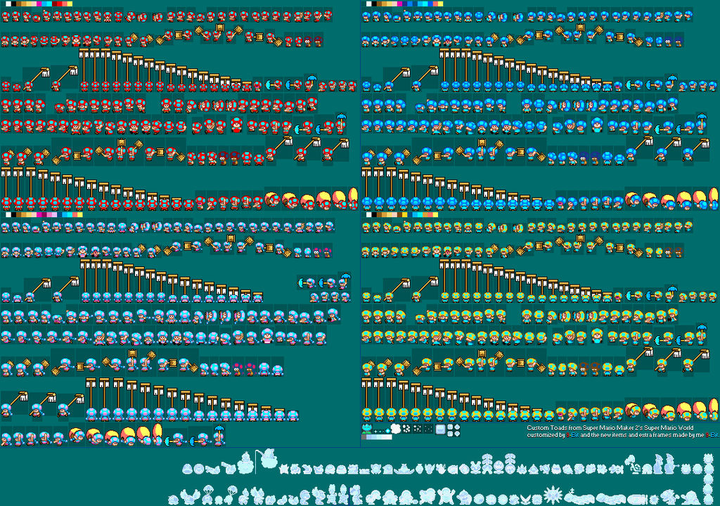 SMW Ice Toads Sprites Sheet by Pixel9Bit on DeviantArt SMW Ice Toads Sprites Sheet by Pixel9Bit on DeviantArt