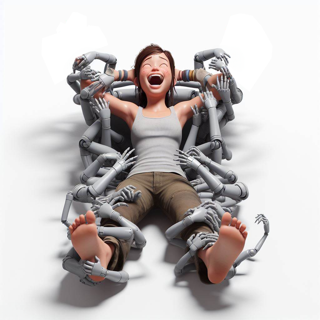 Ellie Tickled Ai Photoshop By Supertickletime On Deviantart