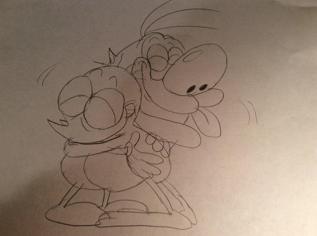 Ren And Stimpy Hug By Mcdnalds2016 On Deviantart
