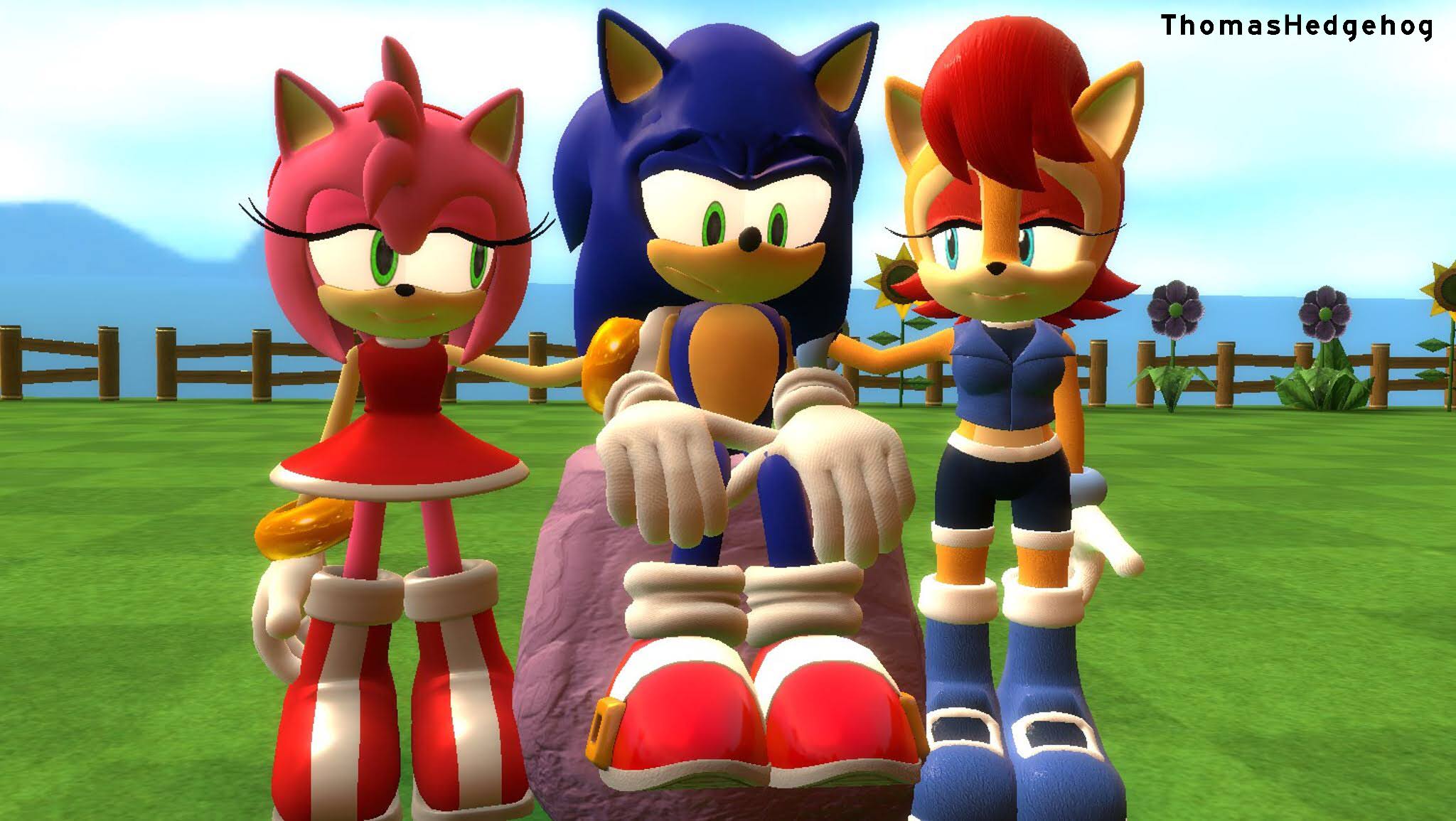 Amy And Sally Comforts Sonic And His Relationship By Thomasthehedgehog00 On Deviantart