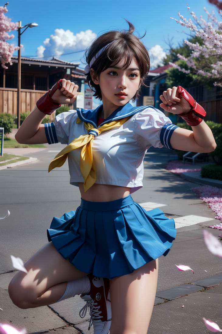 Sakura Kasugano Stance By Jenxi On Deviantart