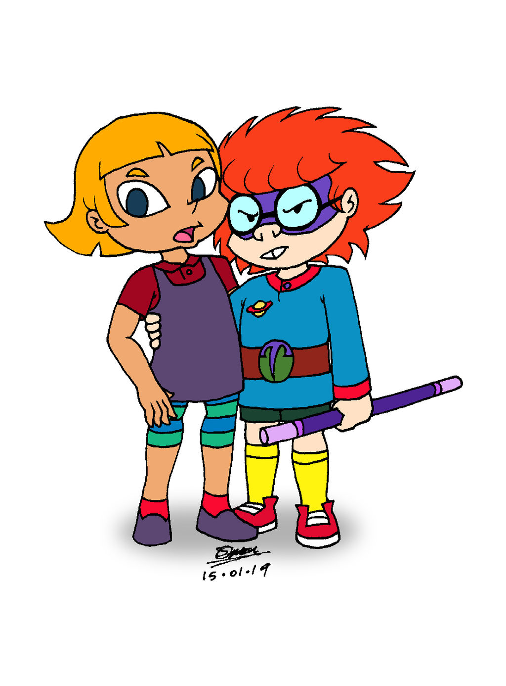 Rise Of The Tsnr Angelica And Chuckie By Tmntsam On Deviantart