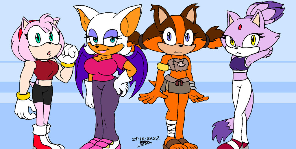 Fit N Fine Sonic Girls By Tmntsam On Deviantart