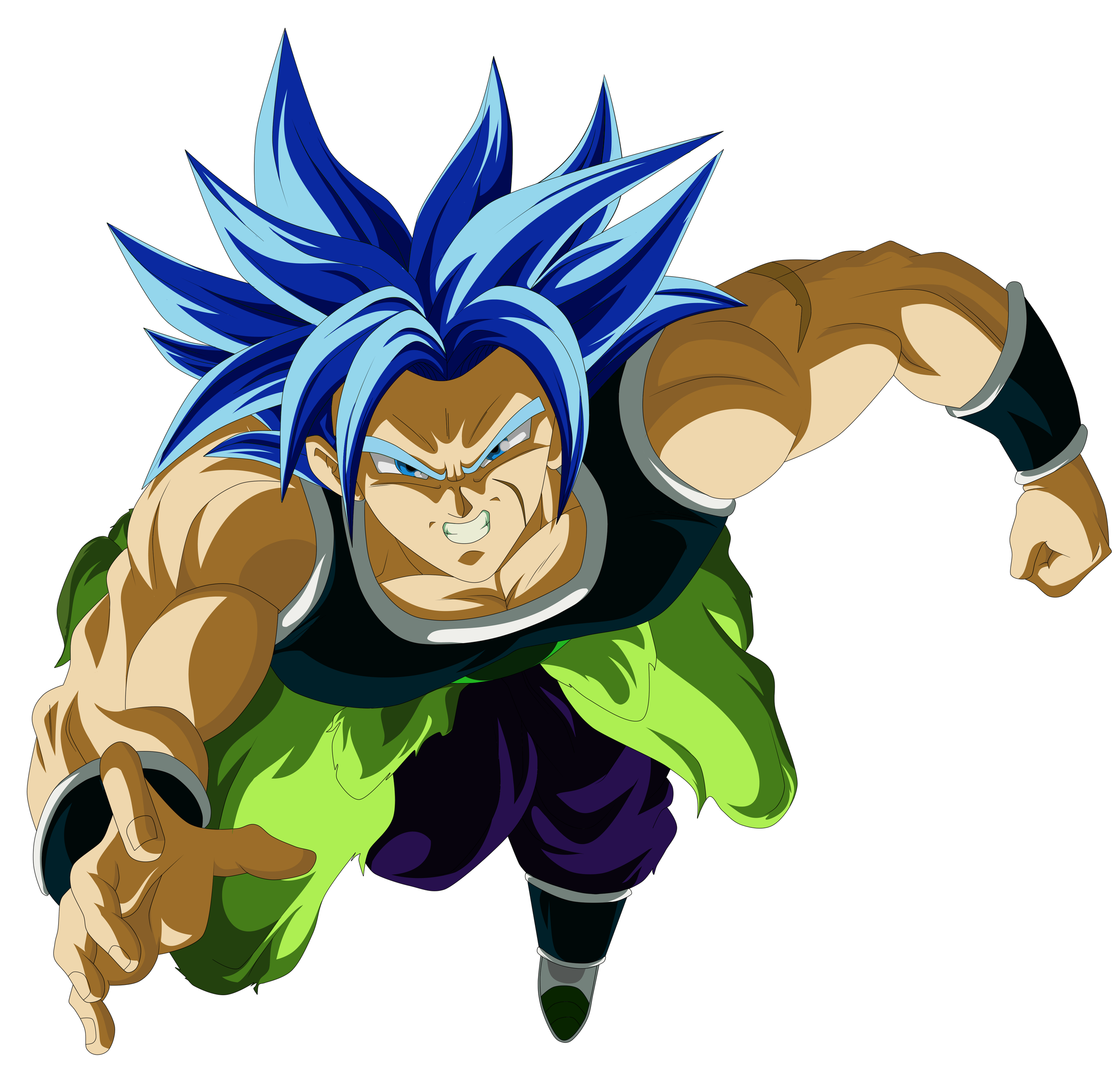 Super Saiyan Blue Broly By Majorleaguegamintrap On Deviantart