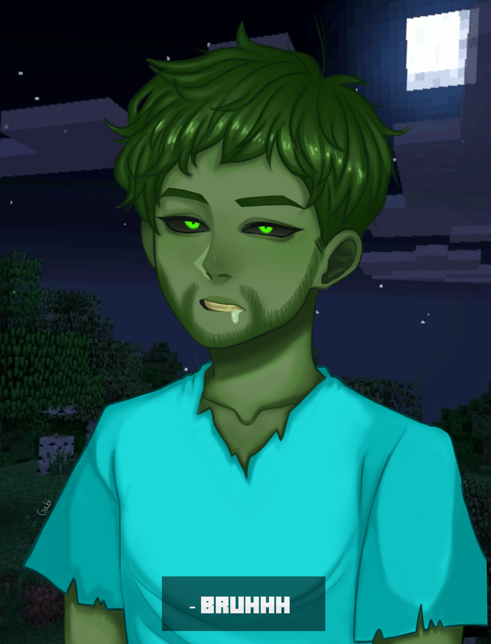 Human Zombie Minecraft By Creamymilky On Deviantart