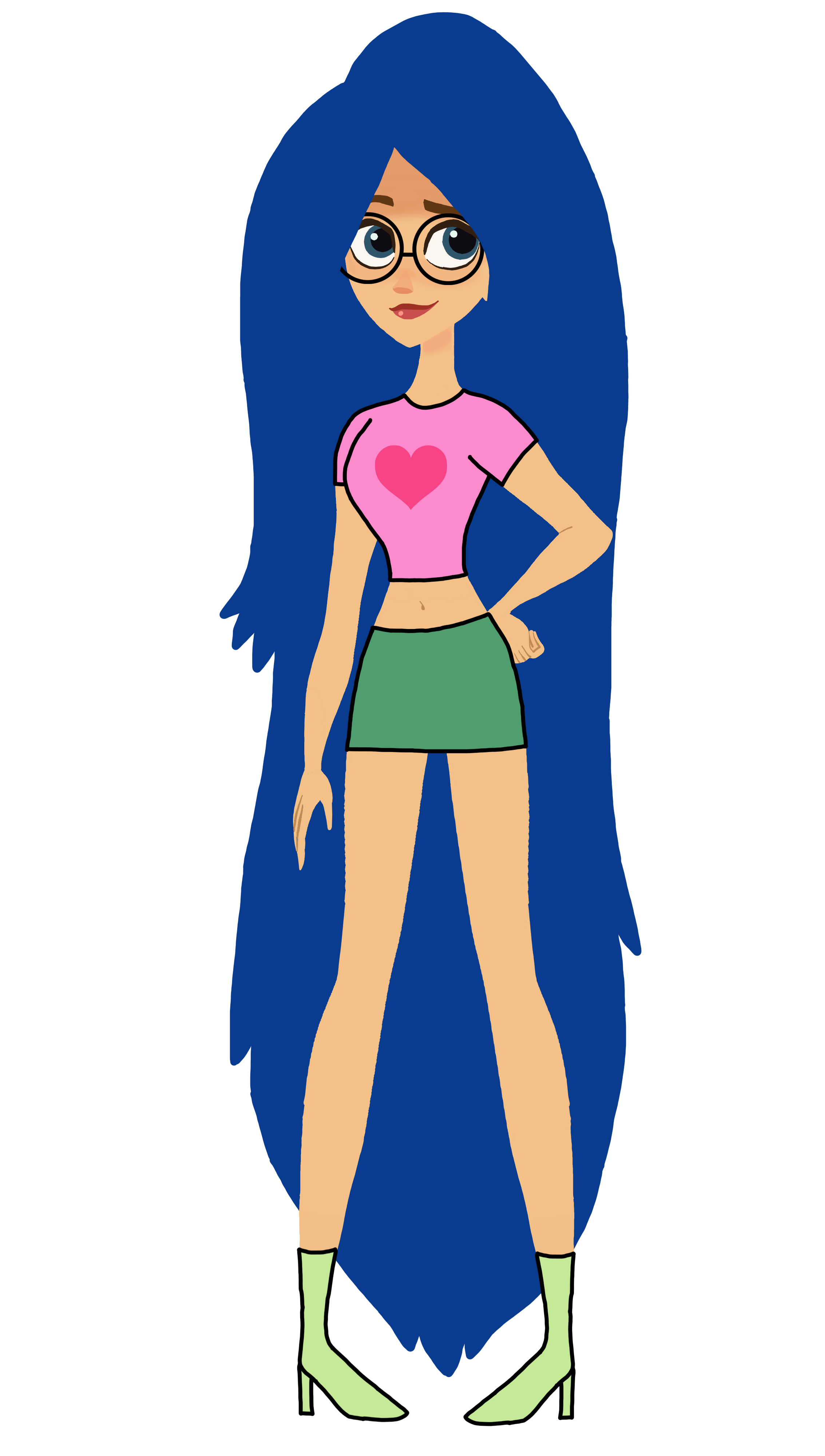 Human Princess Mindy With Very Long Hair By Gabediva04 On Deviantart