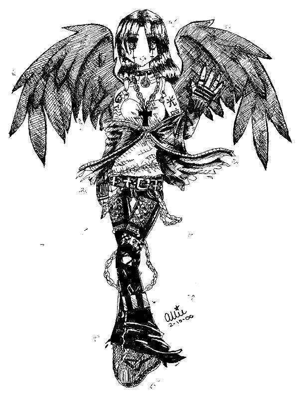 Hikari - Original Ink Version by MurasakiLlama on DeviantArt
