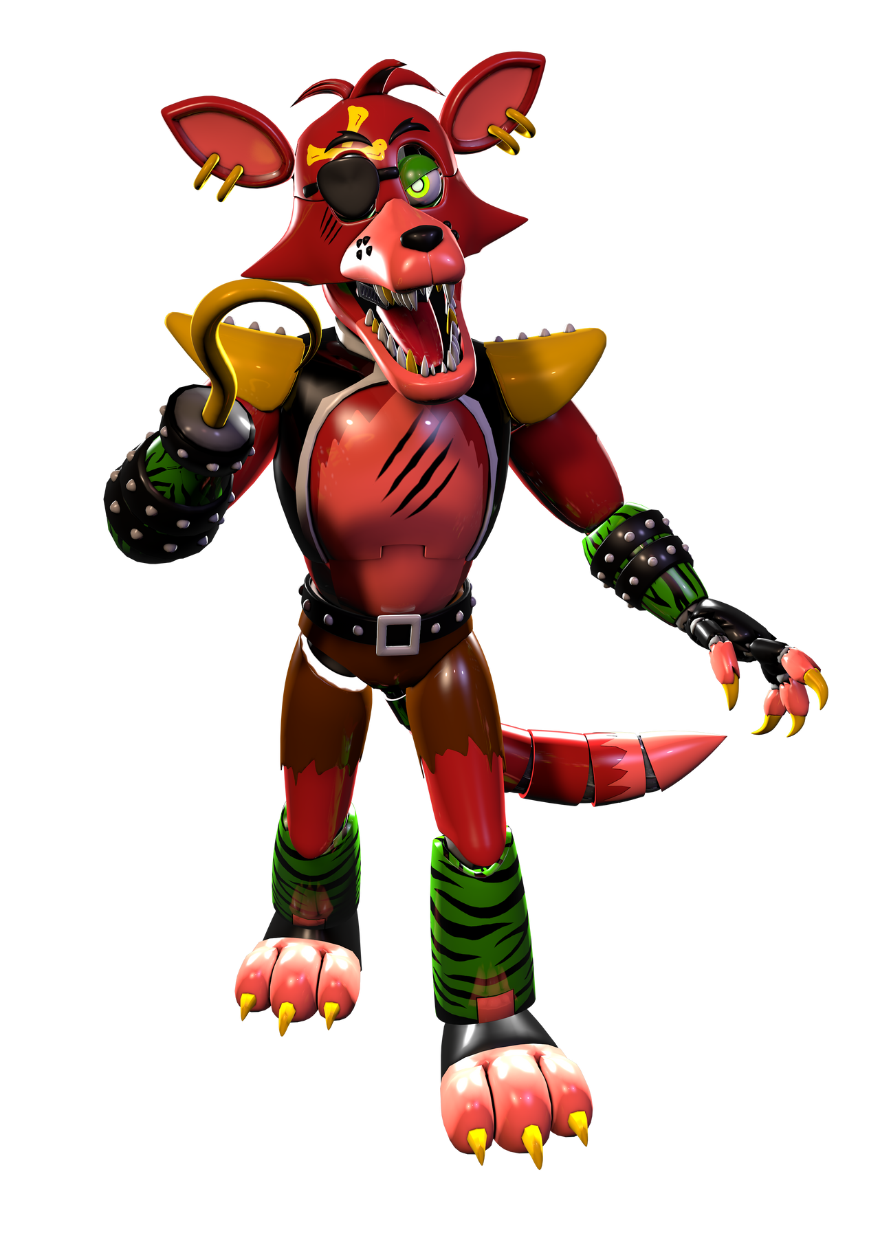 C4drender Glamrock Foxy 1985 By Blackroseswagz On Deviantart