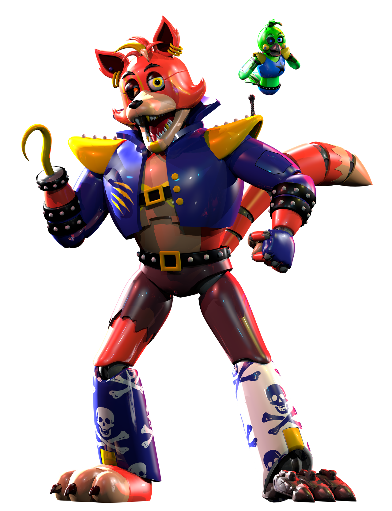 C4drender Glamrock Foxyr V2 By Blackroseswagz On Deviantart