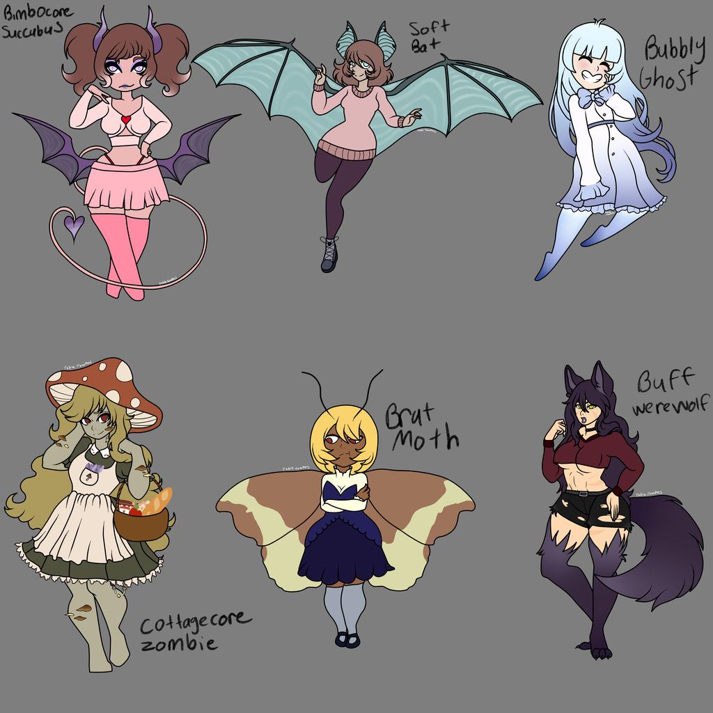 Monster Girls Adopt By Foxfirekiki On Deviantart