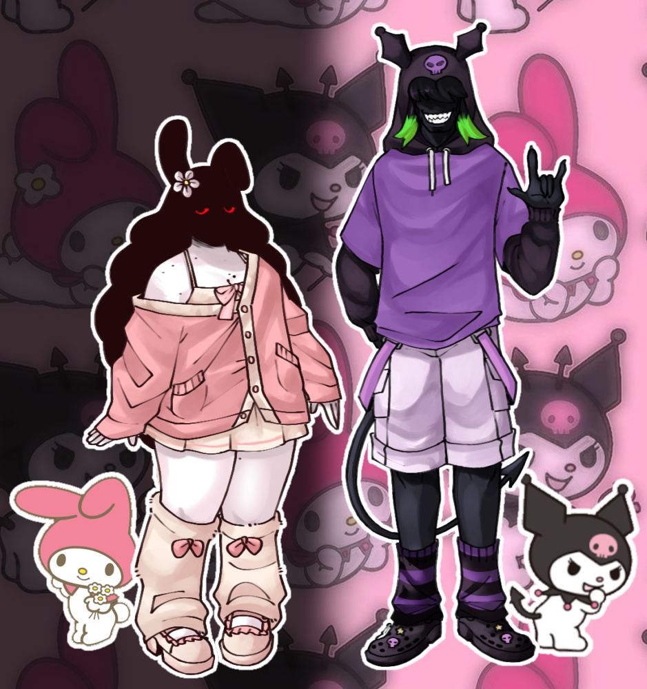 My Melody X Kuromi By Yoobec On Deviantart