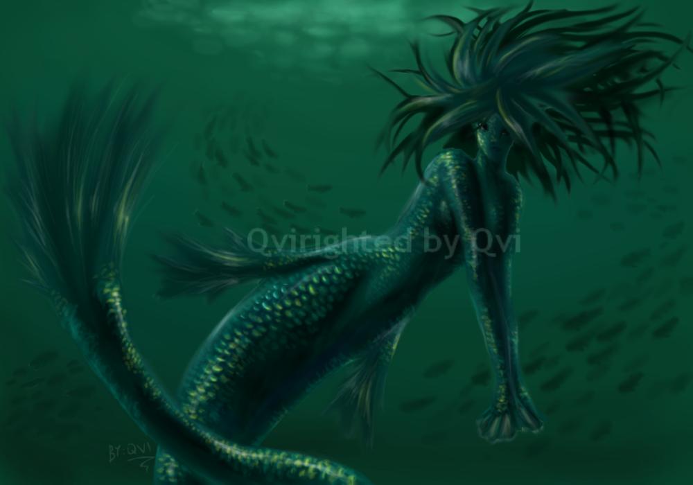 Dark Mermaid Wallpaper