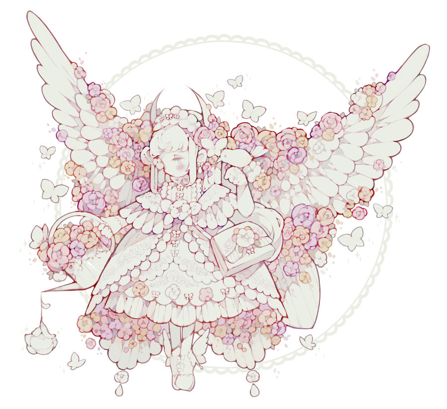 Garden Angel By Littlebluemuffin On Deviantart