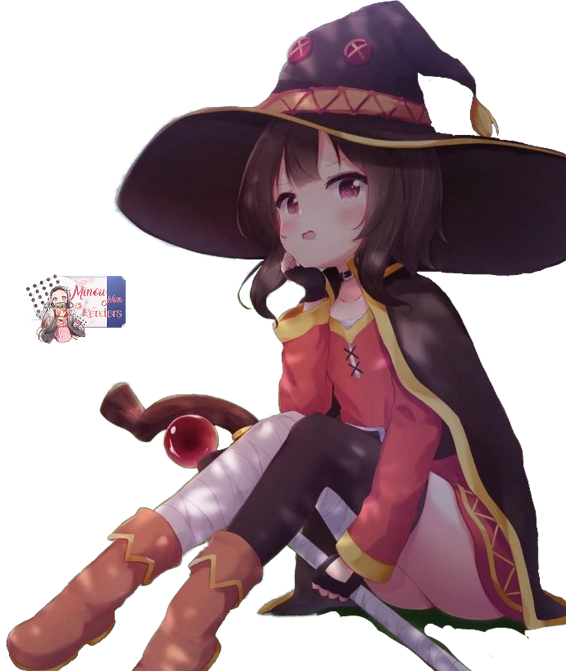 Megumin Konosuba Render By Minou Noire On Deviantart
