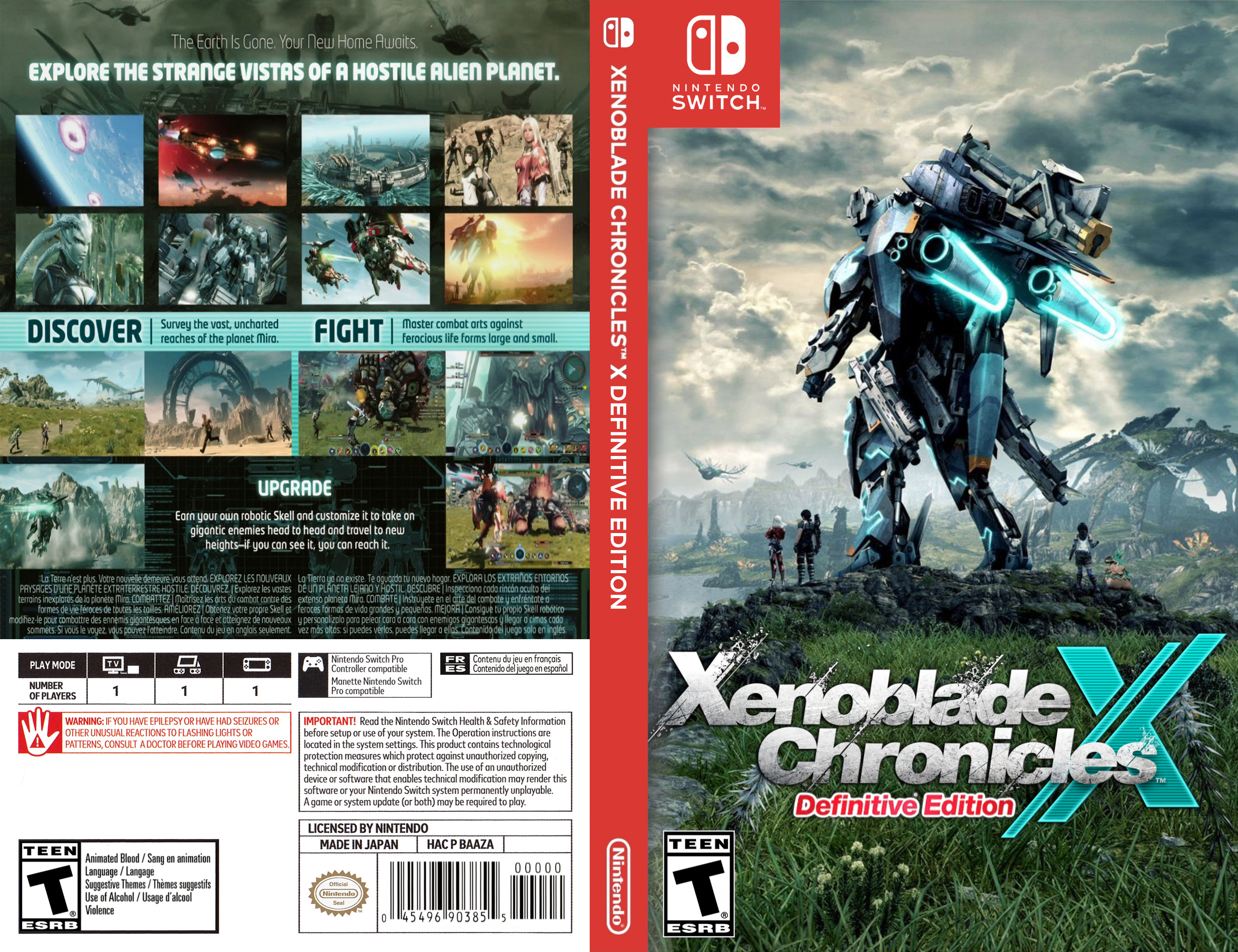 Xenoblade Chronicles X Definitive Edition Front by Xenoblade Chronicles X Definitive Edition Front by