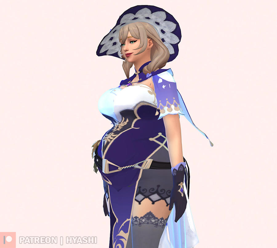 Busty Pregnant Lisa From Genshin Impact By Hyashi121 On Deviantart