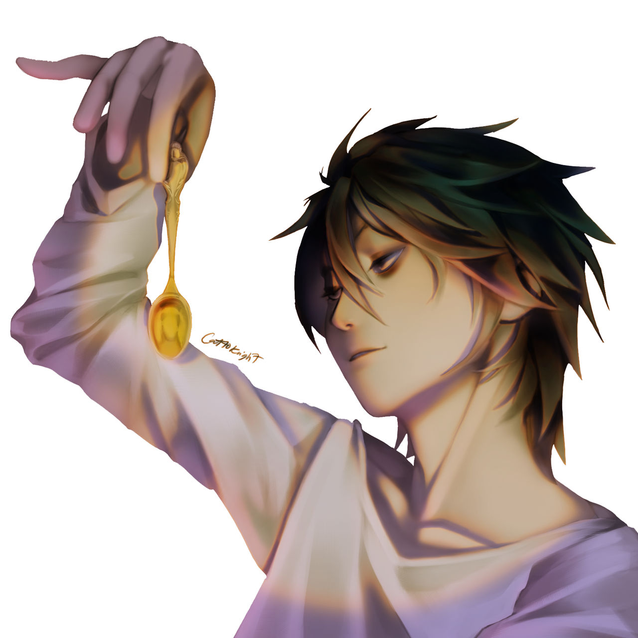 L Lawliet Fanart By Cattoknight On Deviantart