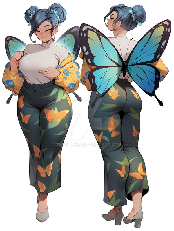 Adopt Butterfly Girl Open By Diegobear On Deviantart