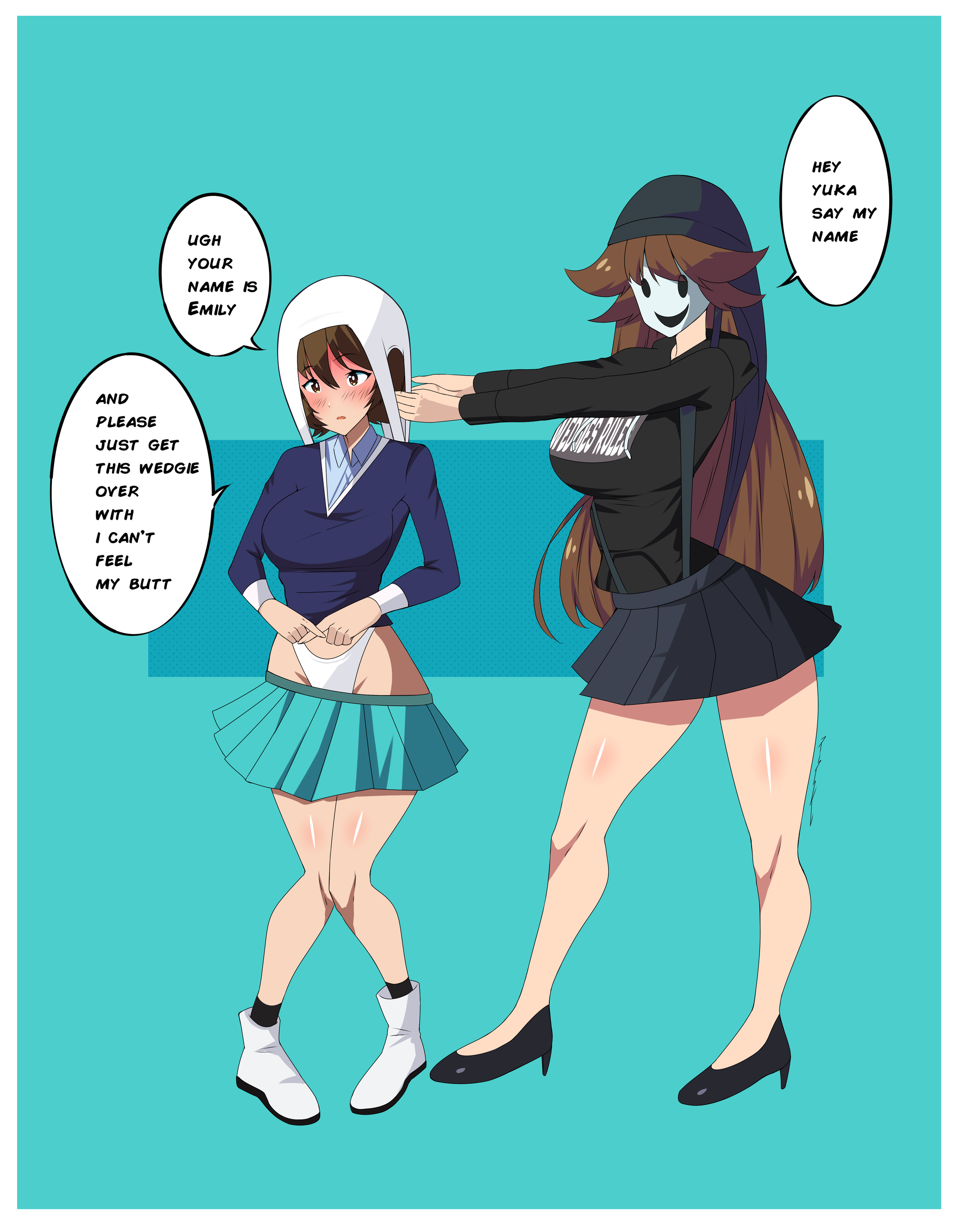 Emily Wedgie Mask X Yuka Atomic Wedgie By Wedgiemask75 On Deviantart