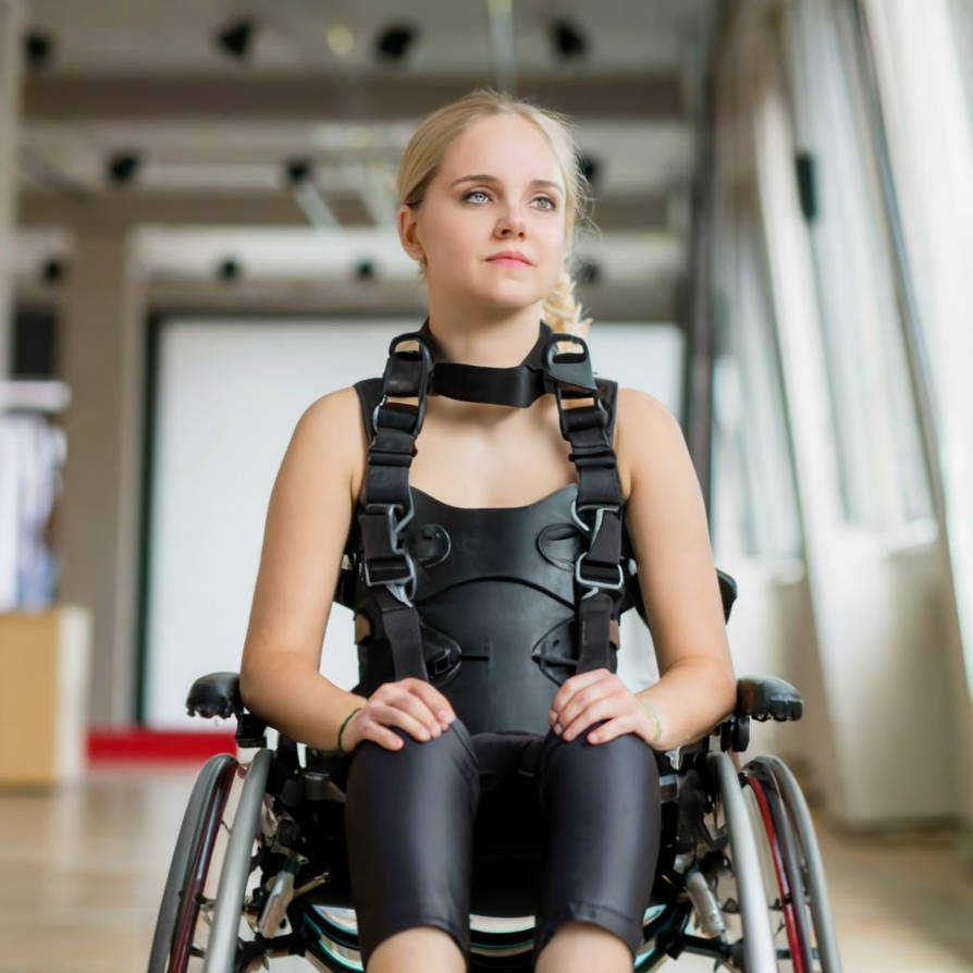 Slim Paraplegic Girl With Blond Hair And Blue Ey By Cutr666 On Deviantart