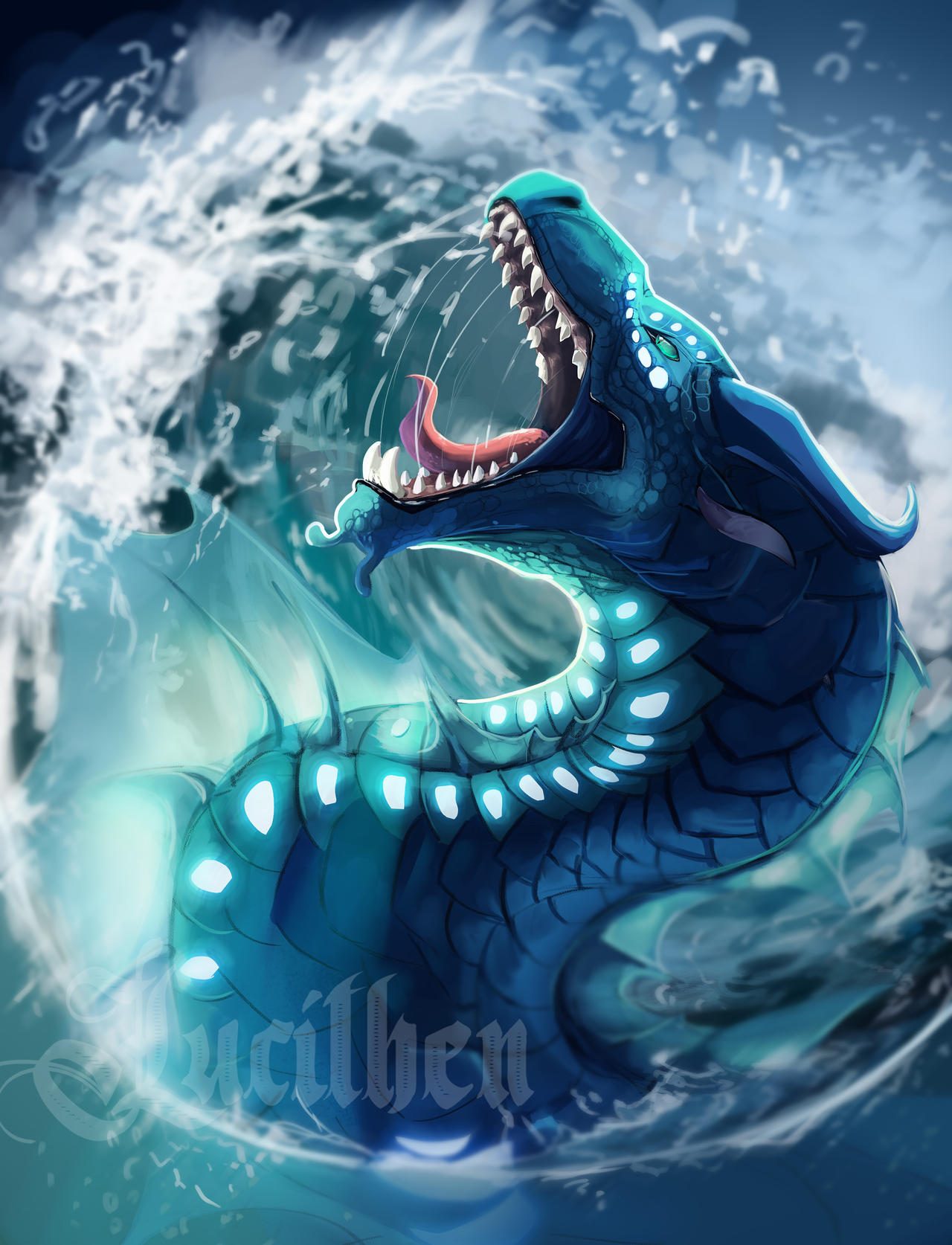 Powerful Tsunami By Lucithen On Deviantart