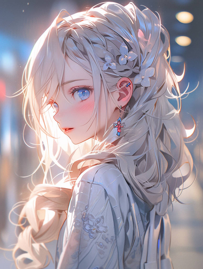 Beautiful Anime Girl Illustration By Dendyh7 On Deviantart