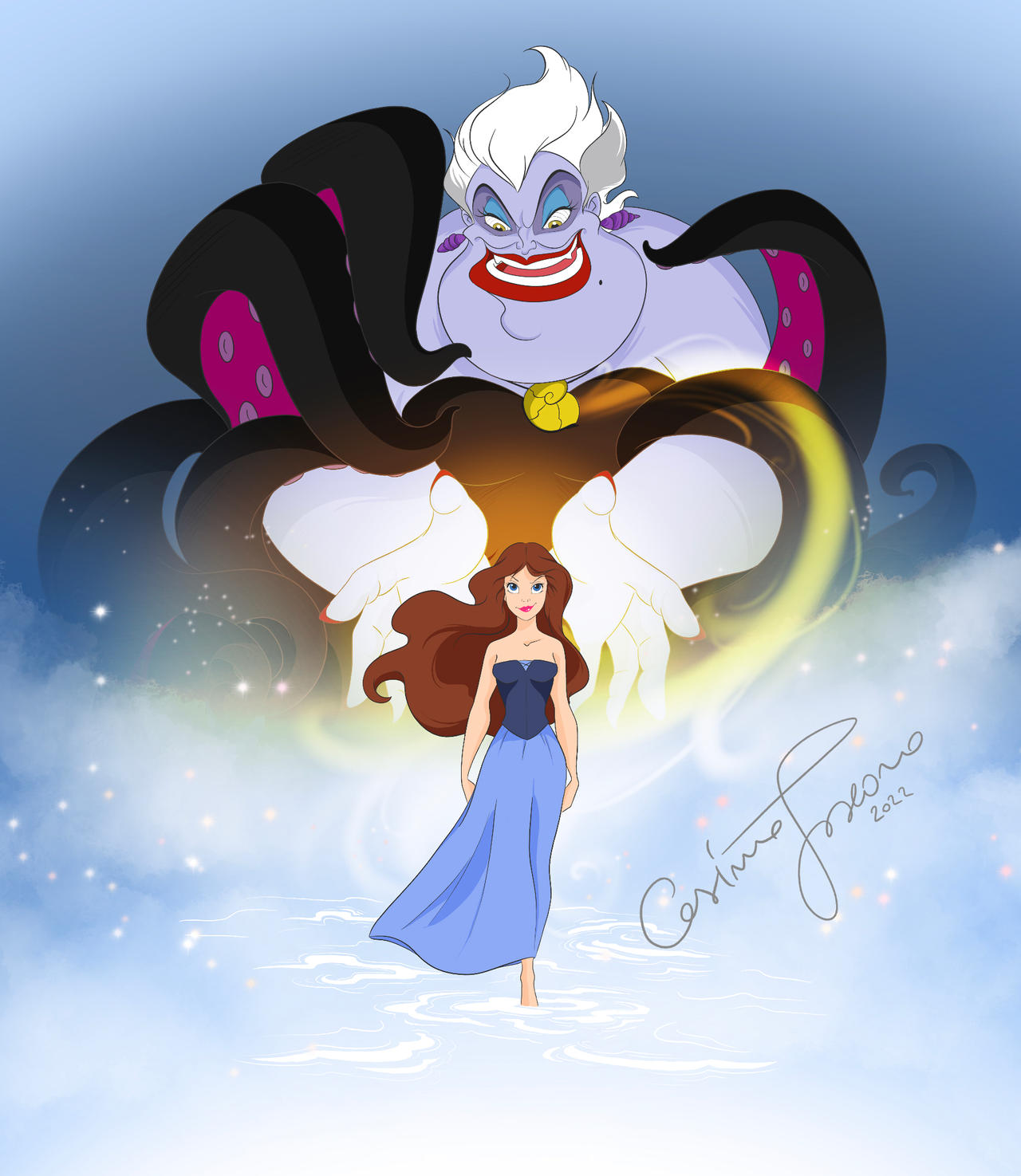 Ursula And Vanessa Print By Ilmondodiken On Deviantart