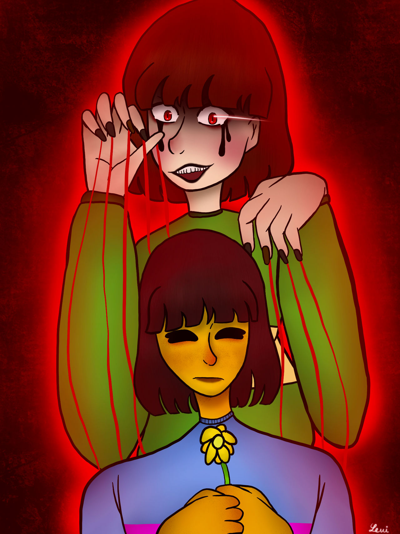 Chara And Frisk By Tonksartandcostplay On Deviantart