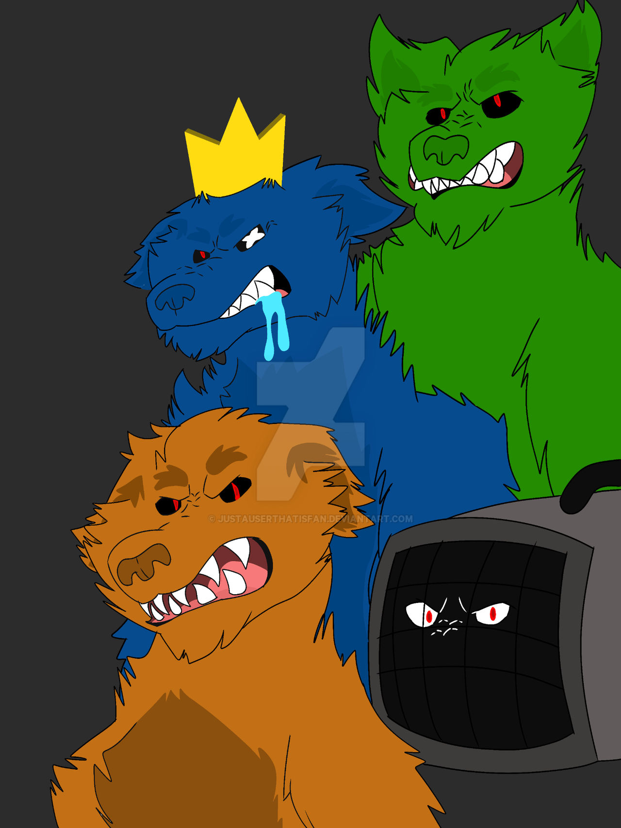 Rainbow Werewolves By Justauserthatisfan On Deviantart