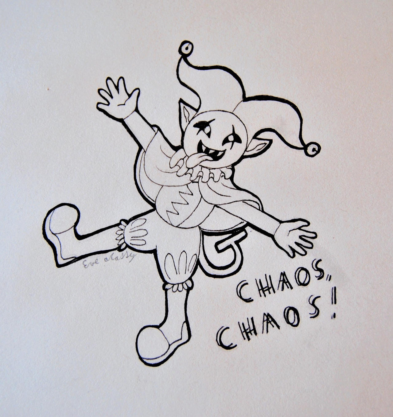 Jevil Line Art Deltarune By Eve Acatty On Deviantart
