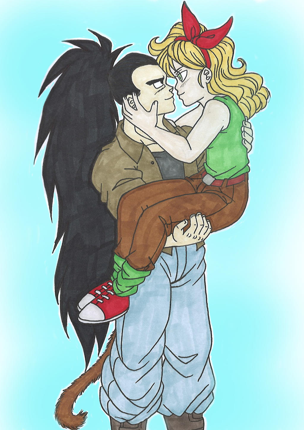 Db Raditz And Launch By Isabellafaleno On Deviantart