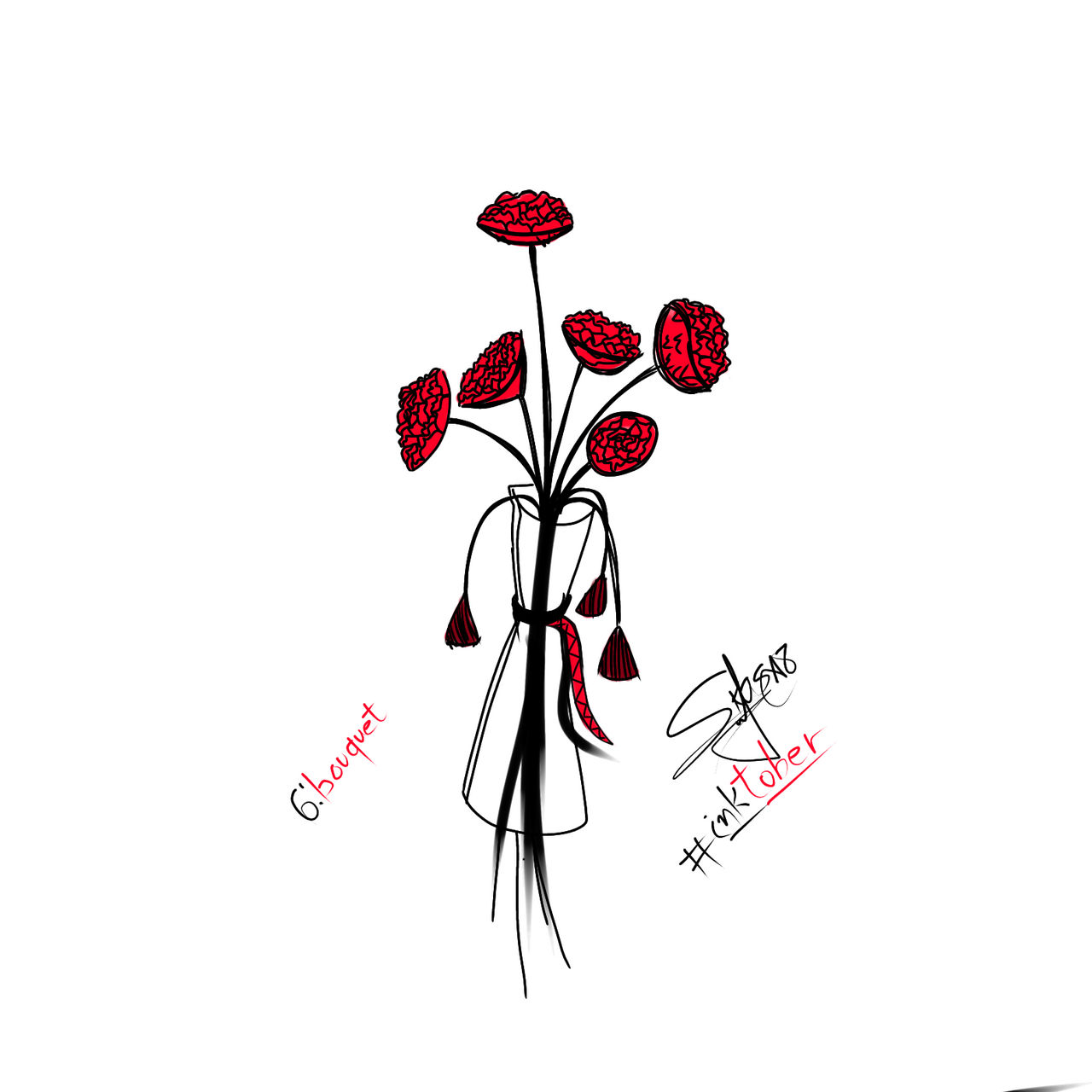 bouquet - inktober day 6 by skasa8 on DeviantArt bouquet - inktober day 6 by skasa8 on DeviantArt
