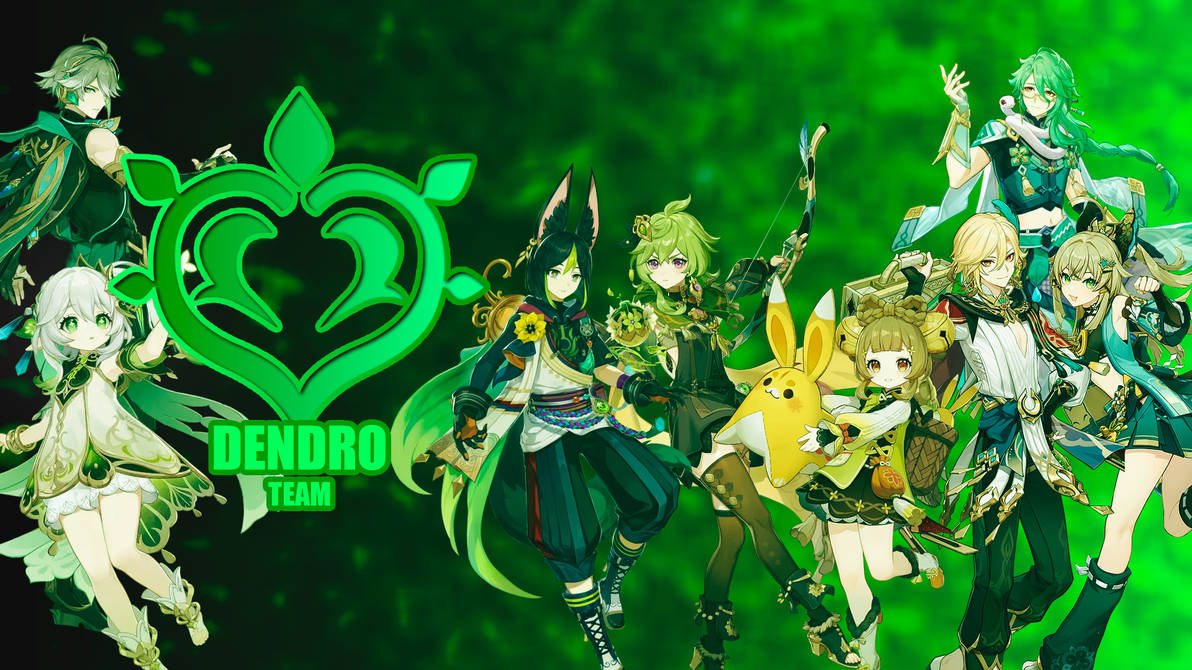 Genshin Impact Dendro Team Wallpaper 1920x1080 By Skasa8 On Deviantart